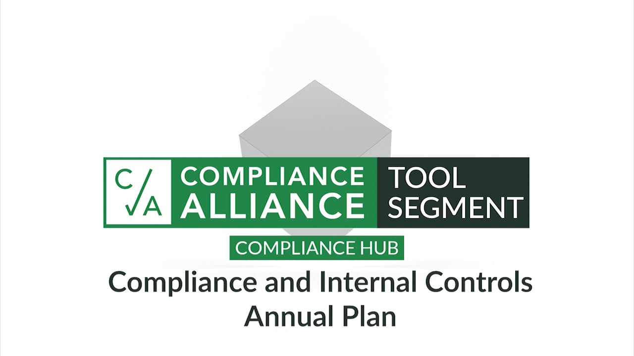 Compliance & Internal Controls Annual Plan | Compliance Alliance